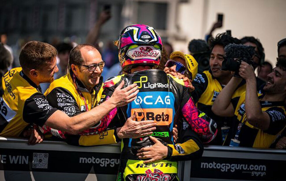 ALONSO LÓPEZ SECURED A BACK TO BACK PODIUM | NHK Helmet